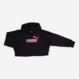 Puma Schwarzer Kapuzenpullover mit aufgedrucktem Logo