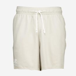 Under Armour Beigefarbene Sport-Shorts mit Logo