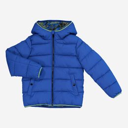 Geox Blaue Pufferjacke mit Logo-Details