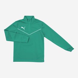 Puma Grünes TeamRISE Sweatshirt mit Reißverschluss