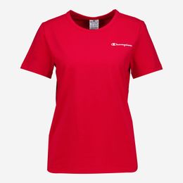 Champion Rotes T-Shirt mit weißem Logo-Detail