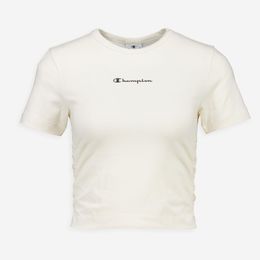 Champion Cremefarbenes T-Shirt mit Logo