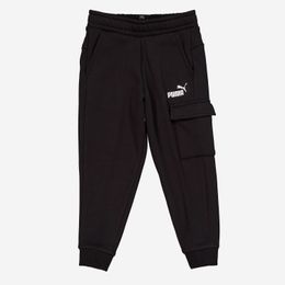 Puma Schwarze Cargo-Jogginghose aus Jersey