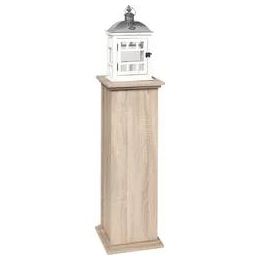 Container FMD "Essex", beige (eiche nb), B:30cm H:88,5cm T:30cm, Holzwerkstoff, Schränke, Beistelltisch Blumentisch Holz-Beistelltische, Breite 30 cm