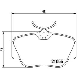 Brembo Bremsensatz-Vorderachse Bremsensatz, Scheibenbremse vorne rechts links voll 262mm f&uuml;r MERCEDES-BENZ A0014208120 A0004209120 4208920 IK3EBYLZL8