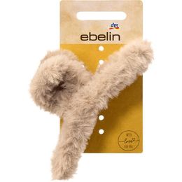 ebelin Haarklammer Loop-Form Felloptik, Beige