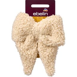 ebelin Patentspange Schleife Teddy, creme