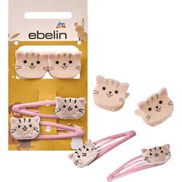 ebelin Haarclips & Haarklammern Katze, Rosa