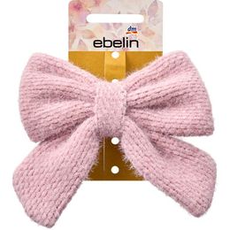 ebelin Patentspange mit weicher Schleife, rosa