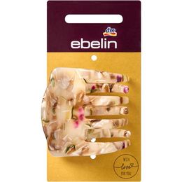 ebelin Haarklammer Acryl gemustert, creme