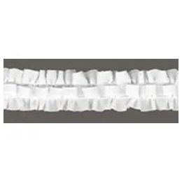 Kräuselband GERSTER "Universal-Kräuselband, 21mm, weiß" Gr. 1, weiß, B:2,1cm L:500cm, Polyester, Gardinenbefestigungen