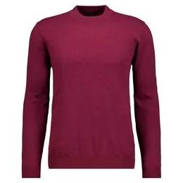 Rundhalspullover Ragman, Herren, Gr. 50, portwein, 696, 95% Baumwolle 5% Kaschmir, hoch geschlossener Ausschnitt, Pullover