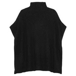 Rundhalspullover MOSHI MOSHI MIND "moshi moshi mind Pullover Tilia", Damen, Gr. One Size, schwarz, Obermaterial: 60% Baumwolle, 40% Polyacryl, Pullover