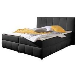 Boxbett Inosign "Hartley inkl. Bettkasten und Topper, auch in Überlänge erhältlich", schwarz, B:212cm L:230cm, Komplettbetten, wahlweise mit Bonnell- oder TTFK-Matratze in H2, H3 o. H4 erhältlich, Topseller