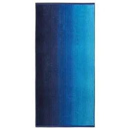 Handtücher Dyckhoff "Colori", blau, B:70cm L:140cm, Walkfrottee, Obermaterial: 100% Baumwolle, Handtücher, mit Farbverlauf