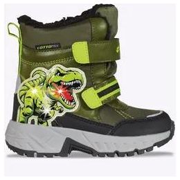 Winterboots Lotto, Damen, Gr. 27, grün (olive, grün), Synthetik, Textil, Schuhe, Winterschuhe, Winterstiefel, wasserdicht & mit Blinkfunktion