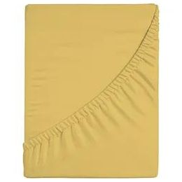 Spannbettlaken bellana "bellana premiumstretch", weizen, 1 Stk., Jersey-Elasthan, 90-120x200-220, Jersey-Elasthan, Obermaterial: 95% Baumwolle, 5% Elasthan, Bettlaken, super elastisch