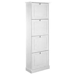 Schuhschrank Heine HOME, weiß, B:59cm H:157cm T:26cm, Schränke