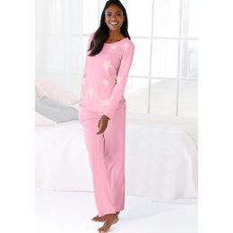 Arizona Pyjama mehrfarbig Gr. 44/46 für Damen. Mit Rundhals. Bequem. Nachhaltig.