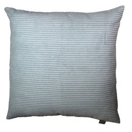 Kissen 'Cord aqua' hellblau 65 x 65 cm