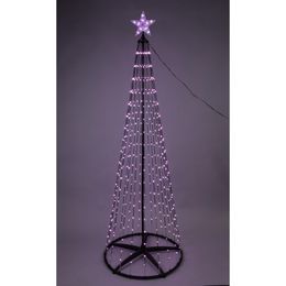 LED-Metallbaum 370 LEDs H 210 cm