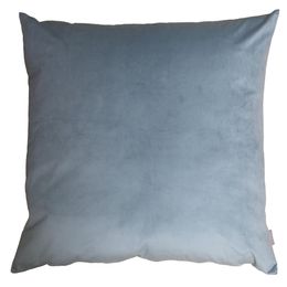 Kissen 'Samt' hellblau 65 x 65 cm