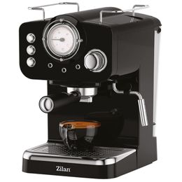 Zilan Espressomaschine mit Milchaufsch&auml;umer Siebtr&auml;germaschine 15 bar 1.25L schwarz