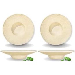 Tiefes Sandstein-Teller-Set 27,5 cm, 250 ml, 2er-Set, beige &ndash; SANDSTONE Kollektion WILMAX