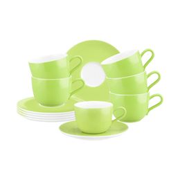 Seltmann Weiden Kaffeetassen mit Untertassen Liberty Pure Colors 260 ml 6er Set