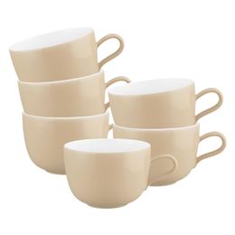 Seltmann Weiden Milchkaffeetassen Liberty Pure Colors 380 ml 6er Set