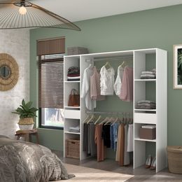Parisot Mehrzweckschrank "Combi 2" Wei&szlig; - Grau