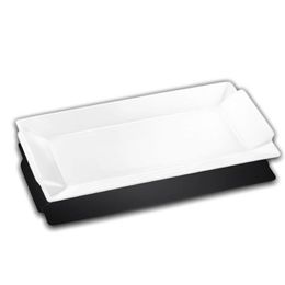Wilmax Servierplatten 40 x 20 cm - 3er Set, ideal f&uuml;r elegante Tischdekoration