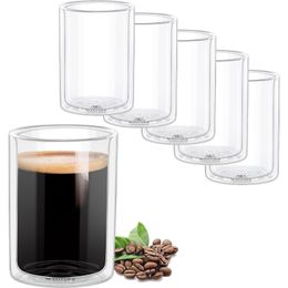 Wilmax Doppelwandige Thermogl&auml;ser - 6er-Set - 400 ml - Sp&uuml;lmaschinenfest