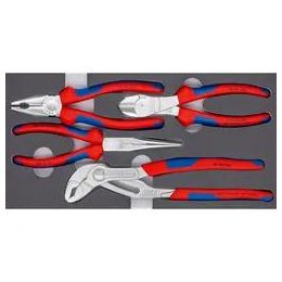 Knipex Zangen-Set Basic Chrom 4tlg. in Schaumstoffeinlage - 002001V17