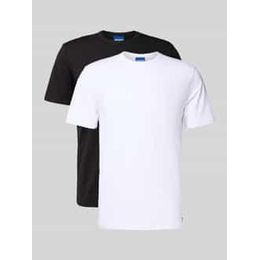 Regular Fit T-Shirt Set im 2er-Pack Modell 'BLUE2_NAOLO'