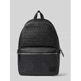 Hugo Rucksack mit Allover-Label-Muster Modell 'ETHON2.0HI'