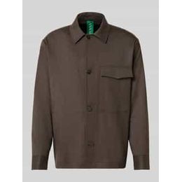 Relaxed Fit Hemdjacke mit Brusttasche Modell 'KARL'