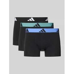 adidas Sportswear Trunks mit elastischem Logo-Bund im 3er-Pack