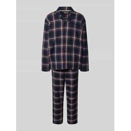 BOSS Regular Fit Pyjama aus Baumwoll-Mix Modell 'HOLIDAY'