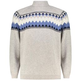 Große Größen Ragman Pullover mit Kaschmir Farbe hellgrau Größe: 3XL
