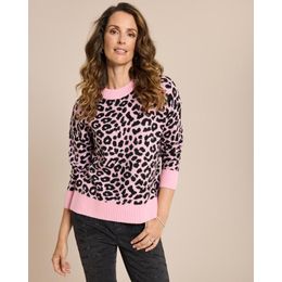 Maloo Pullover mit Leoparden-Jacquard