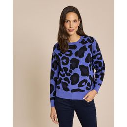 Strickpullover mit Animal Jacquard