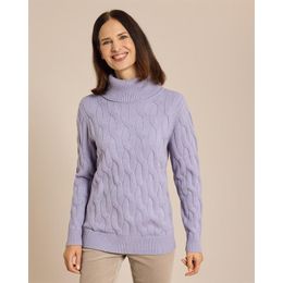 Helena Vera Rollkragenpullover mit Zopfmuster