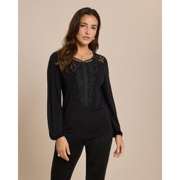Pfeffinger Tunikashirt mit Spitzenverzierung