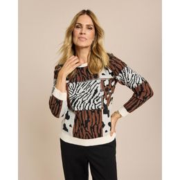Brian by Brian Rennie Pullover Jaquard Animalmix mit Deko