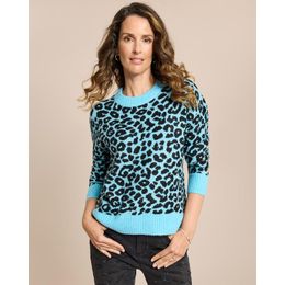 Maloo Pullover mit Leoparden-Jacquard