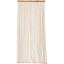 Türvorhang, beige (natur), B:90cm H:200cm, Bambus, Gardinen