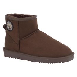 O`Neill Schlupfboots O'NEILL "BOLSA CHICA WOMEN MID", Damen, Gr. 37, braun, Textil, Sportlich, Schuhe, Winterboots, Snowboots, Winterschuhe, gefüttert