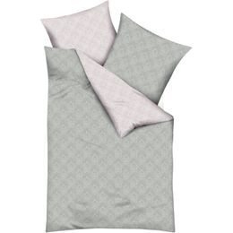 Bettwäsche Kaeppel "La Ville", grün (khaki), B/L: 135 x 200, 1, 1, Mako-Satin, B/L: 80 x 80, 2, Mako-Satin, Obermaterial: 100% Baumwolle, Bettwäsche