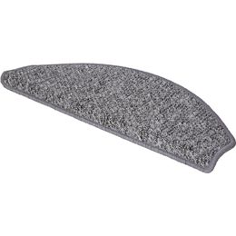 Stufenmatte LUXOR living "Darlington" Gr. 22, grau, B:28cm H:5mm L:65cm, Kunstfaser, Teppiche, meliert, 15 Stück in einem Set